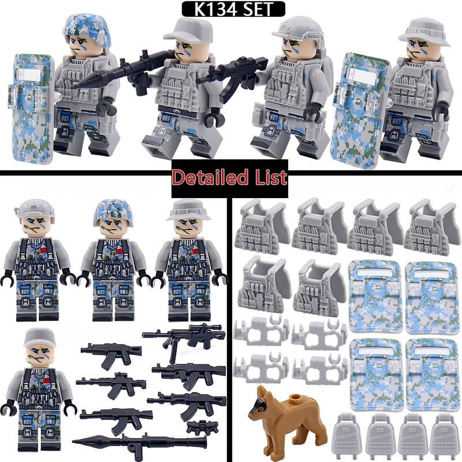 Boinkwe City Police Military Ghost Troopers Minifigures Building Blocks Series Toys Action ...