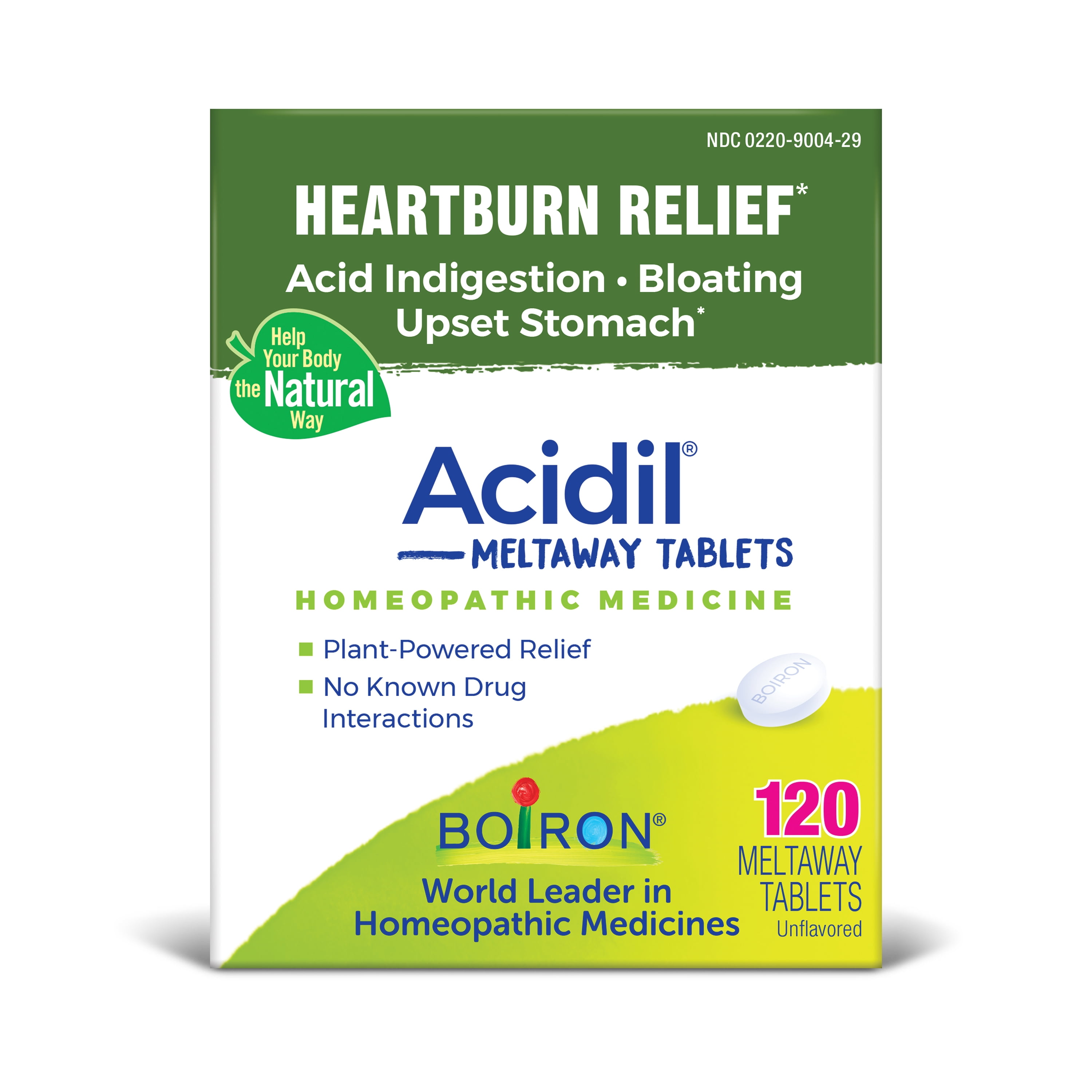 Boiron Acidil, Homeopathic Medicine for Heartburn Relief, Acid ...