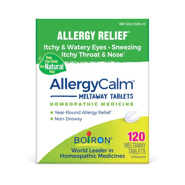 Boiron AllergyCalm Tablets, Homeopathic Medicine for Allergy Relief, Itchy & Watery Eyes ...