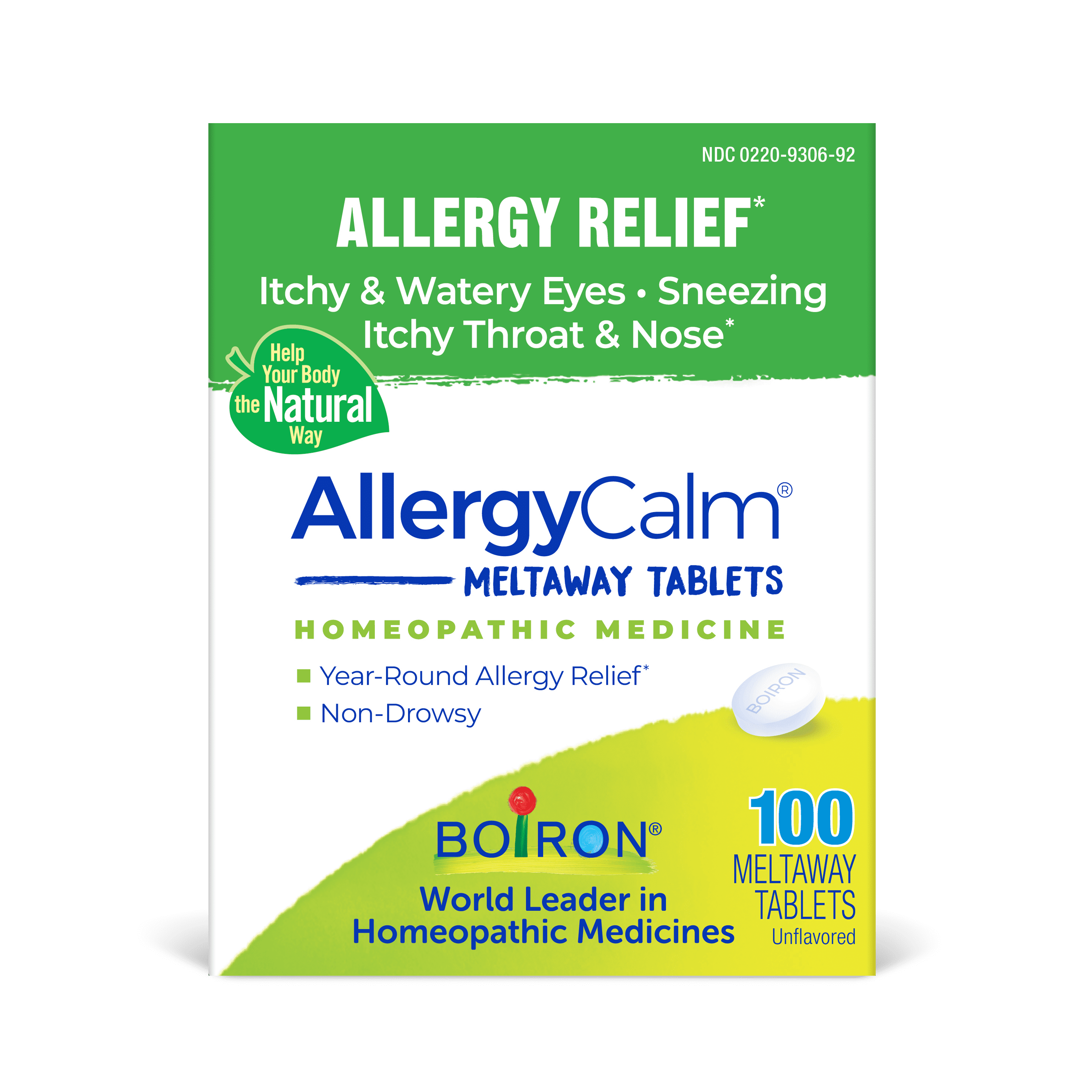 Boiron AllergyCalm Tabs - 100 Count for Relief from Allergy and Hay ...