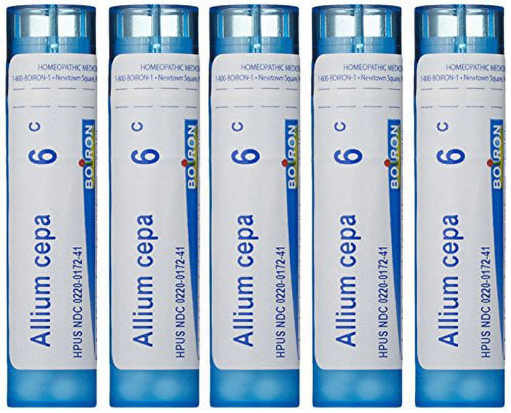 Boiron Allium Cepa 6C (Pack of 5), Homeopathic Medicine for Runny Nose ...