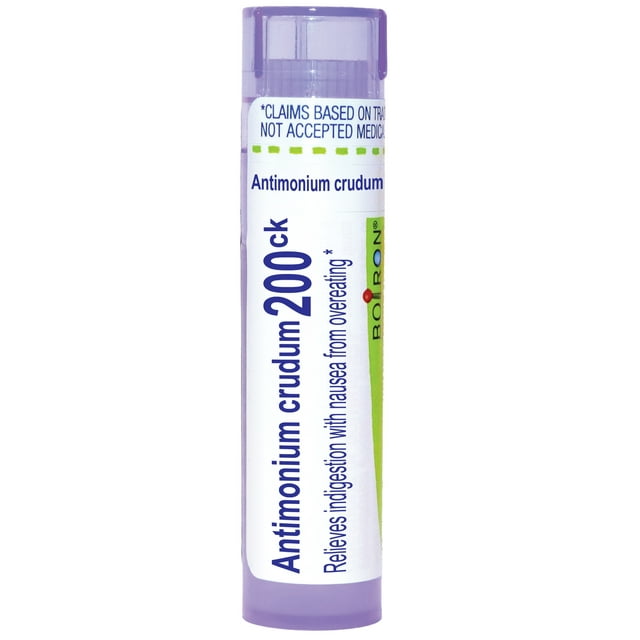 Boiron Antimonium 200CK, Homeopathic Medicine for Indigestion ... Boiron Antimonium 200CK, Homeopathic Medicine for Indigestion ...