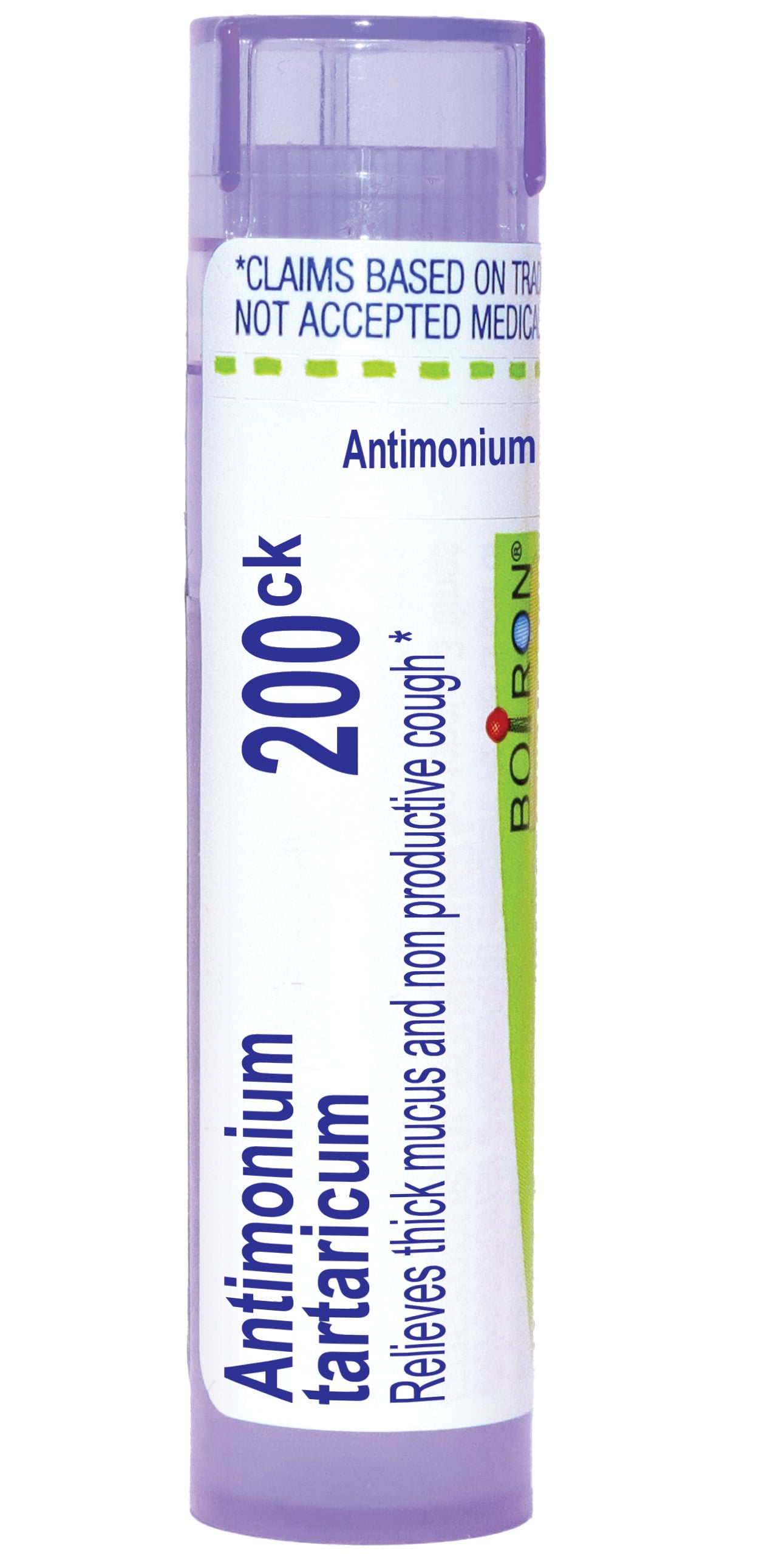 Boiron Antimonium Tartaricum 200CK, Homeopathic Medicine for Thick ...