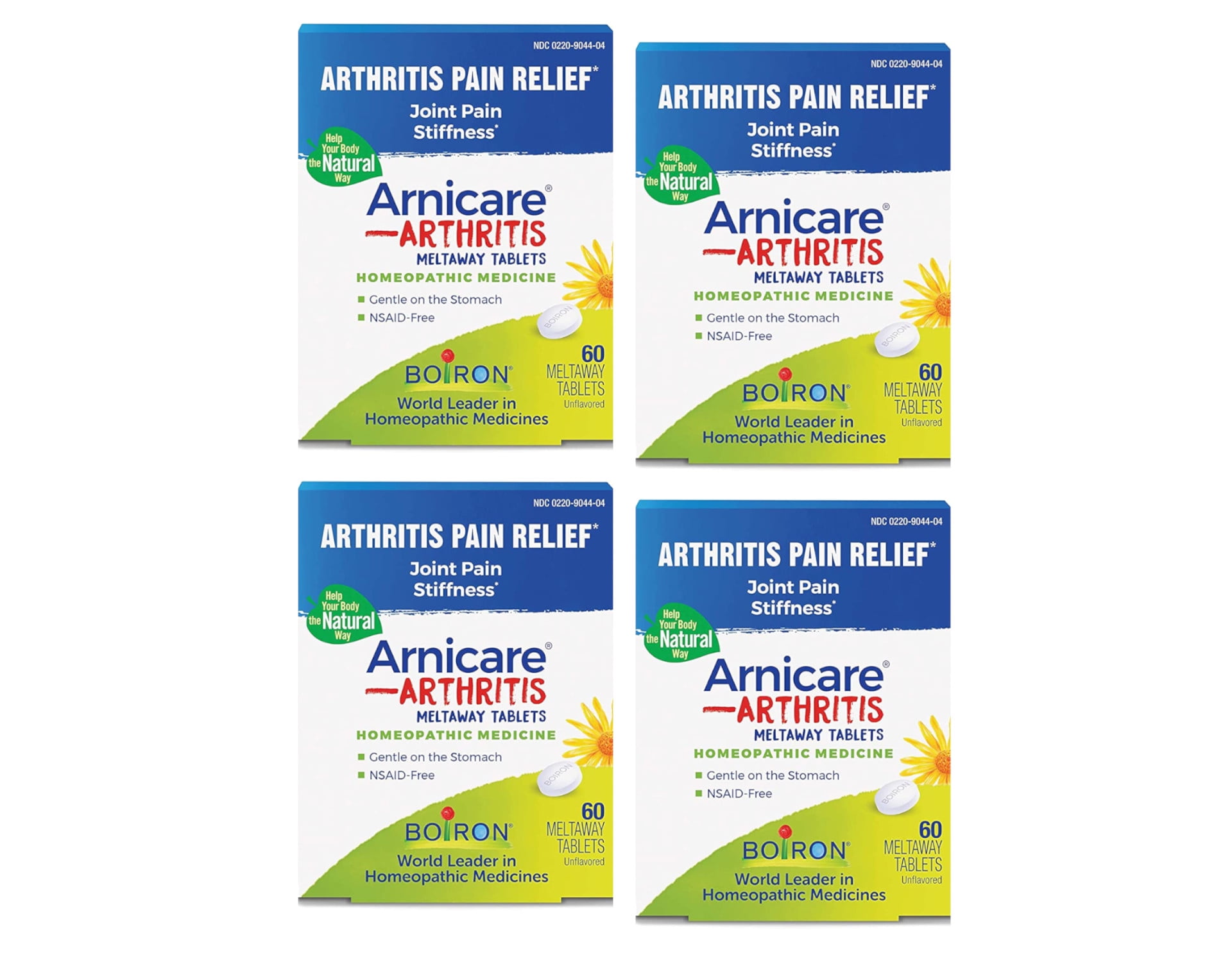 Boiron, Arnicare, Arthritis , 60 Quick-Dissolving Tablets (Pack of 4 ...