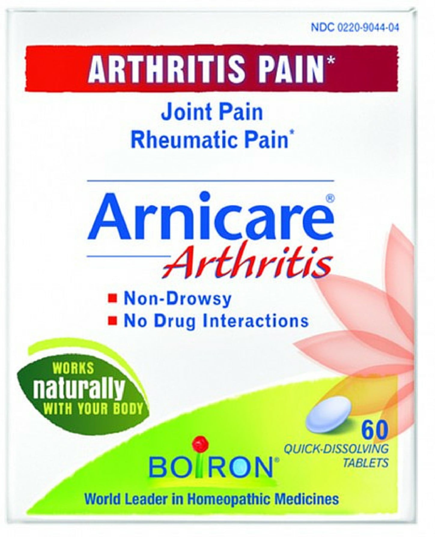 Boiron Arnicare Natural Anti Inflammatory Arthritis Relief Tablets, 60 ...