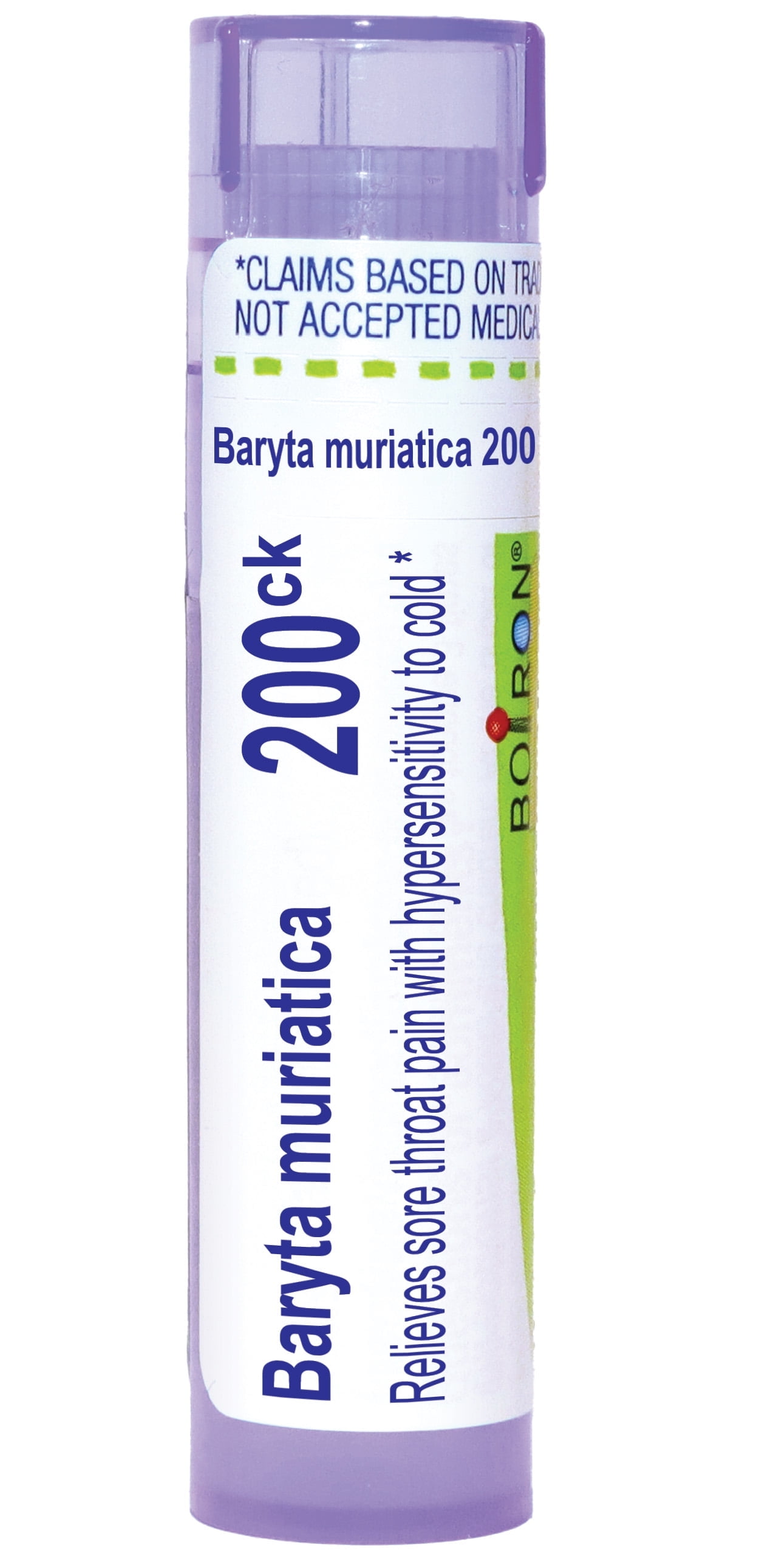 Boiron Baryta Muriatica 200CK, Homeopathic Medicine for Sore Throat ...