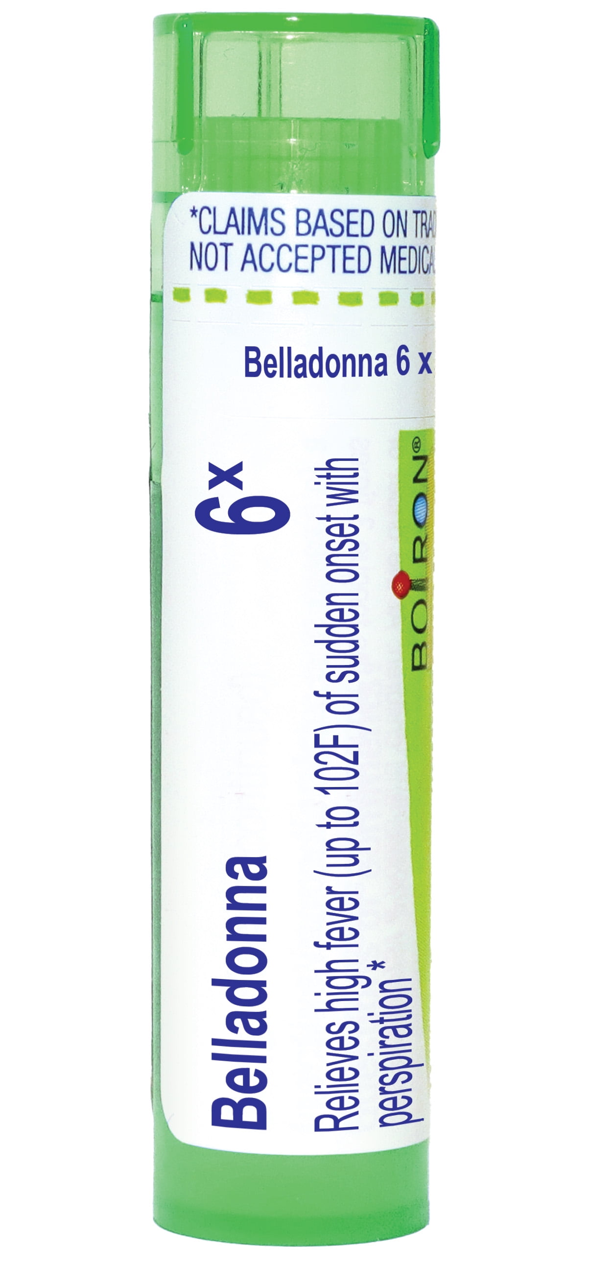 Boiron Belladonna 6X, Homeopathic Medicine for High Fever (Up To 102F ...