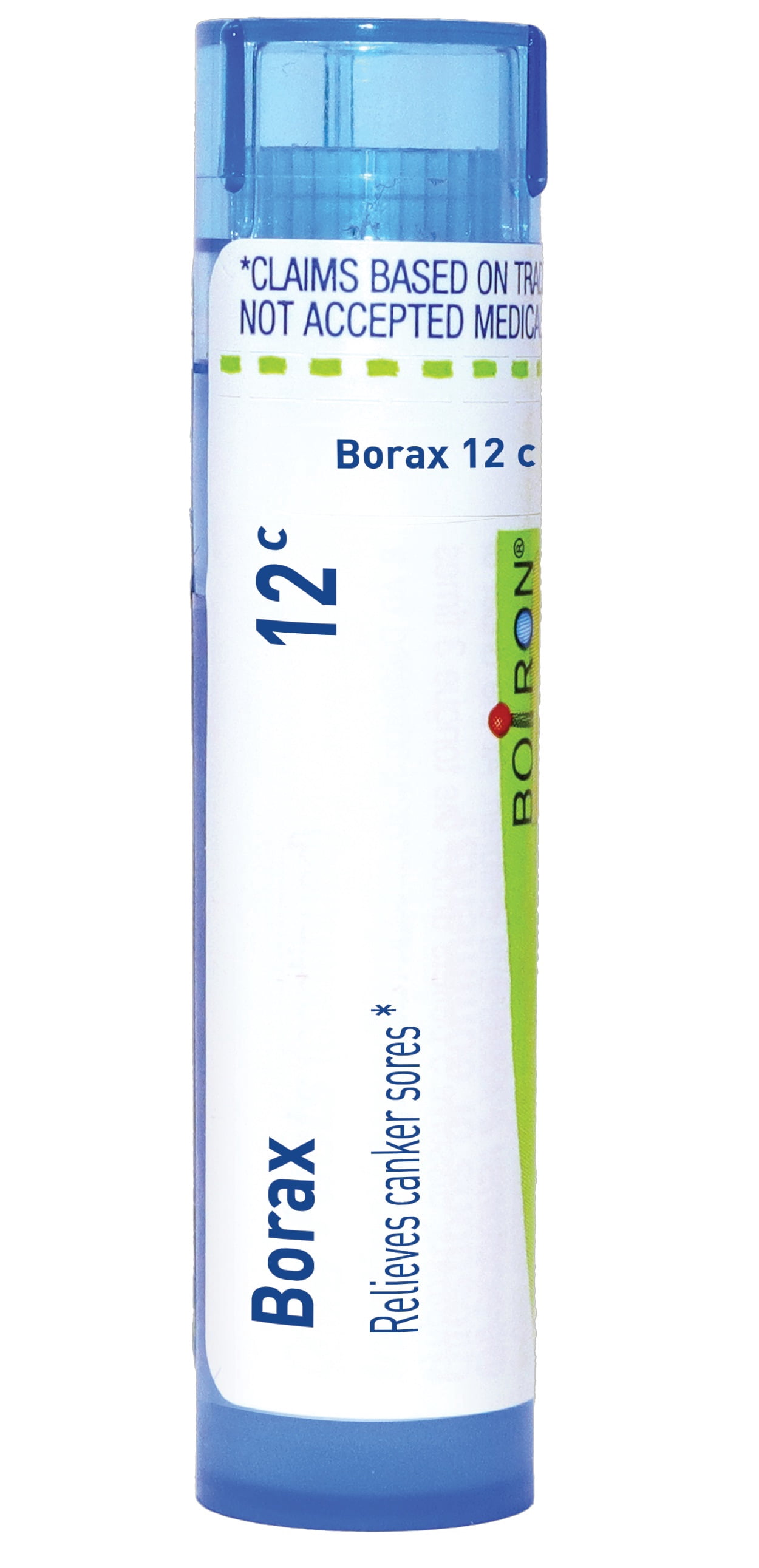 Boiron Borax 12C, Homeopathic Medicine for Canker Sores, 80 Pellets HSA ...