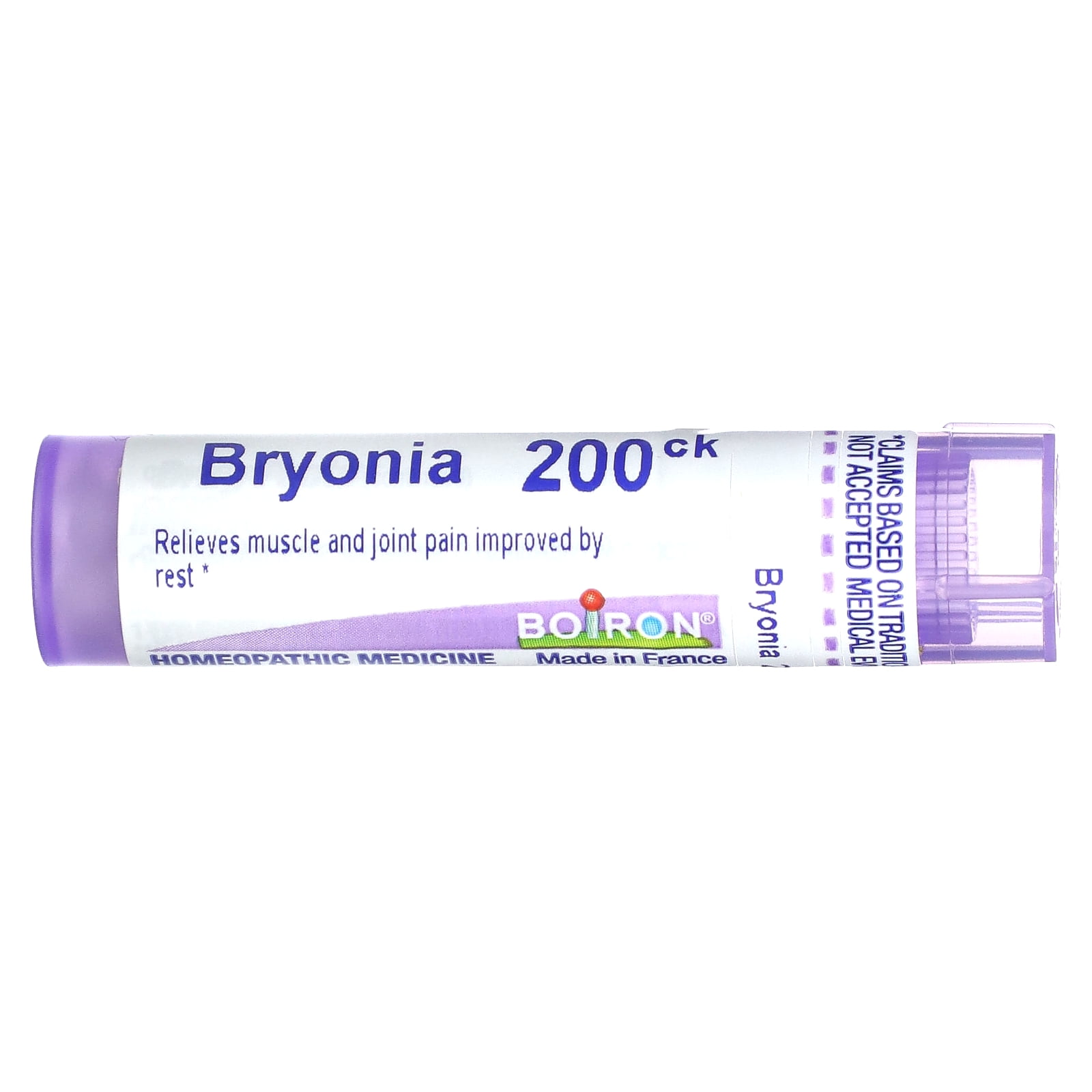 Boiron Bryonia 200CK, Homeopathic Medicine for Pain Relief, 80 Pellets ...