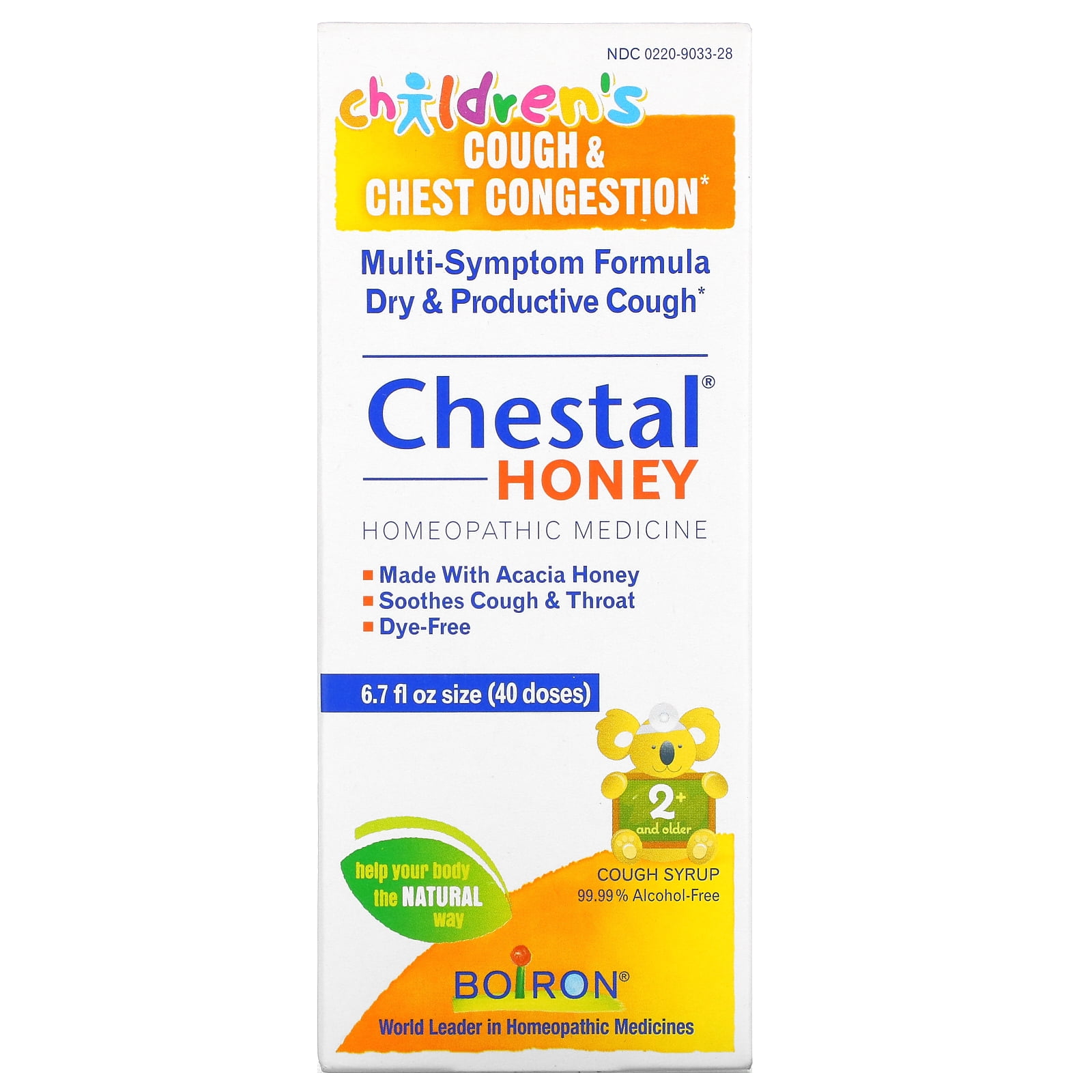 Boiron, Chestal Honey, Children's Cough Chest Congestion, 6.7 fl oz ...