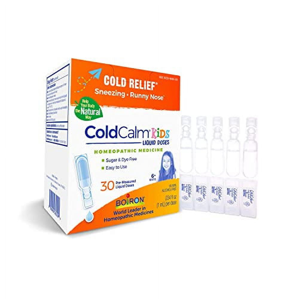 Boiron ColdCalm Kids Single-Use Drops for Relief from Cold Symptoms of ...