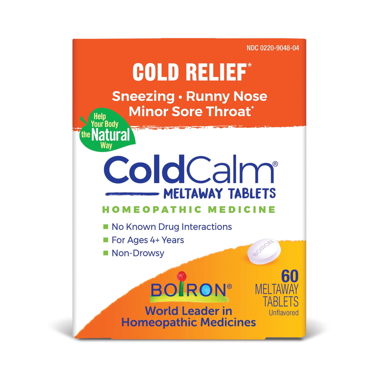 Boiron ColdCalm Tablet Relief of Common Cold Symptoms Sneezing, Runny ...