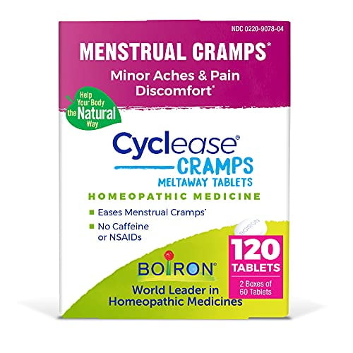 Boiron Cyclease Cramp Tablets for Relief from Minor Aches, Pain, and ...