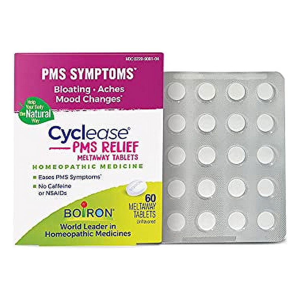 Boiron Cyclease PMS Relief Tablets for Symptoms from PMS of Bloating ...