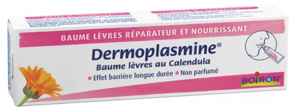Boiron Dermoplasmine Medicated Calendula Lip Balm, 10g Ointment Salve ...
