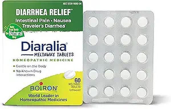 Boiron Diaralia Tablets for Diarrhea Relief, Gas, Bloating, Intestinal ...