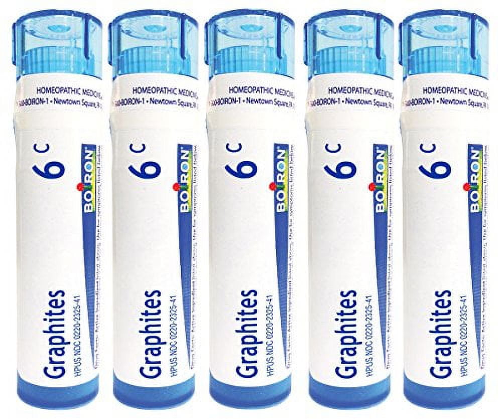 Boiron Homeopathic Medicine Graphites, 6C Pellets, 80-Count Tubes (Pack ...