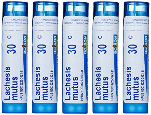 Boiron Lachesis Mutus 30C Homeopathic Medicine for Hot Flashes, Quick ...