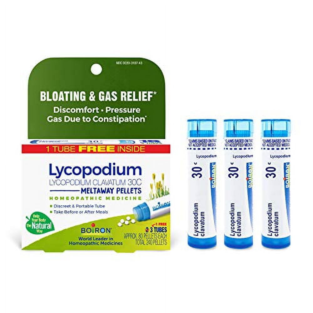Boiron Lycopodium Clavatum 30C Homeopathic Medicine for Relief from ...