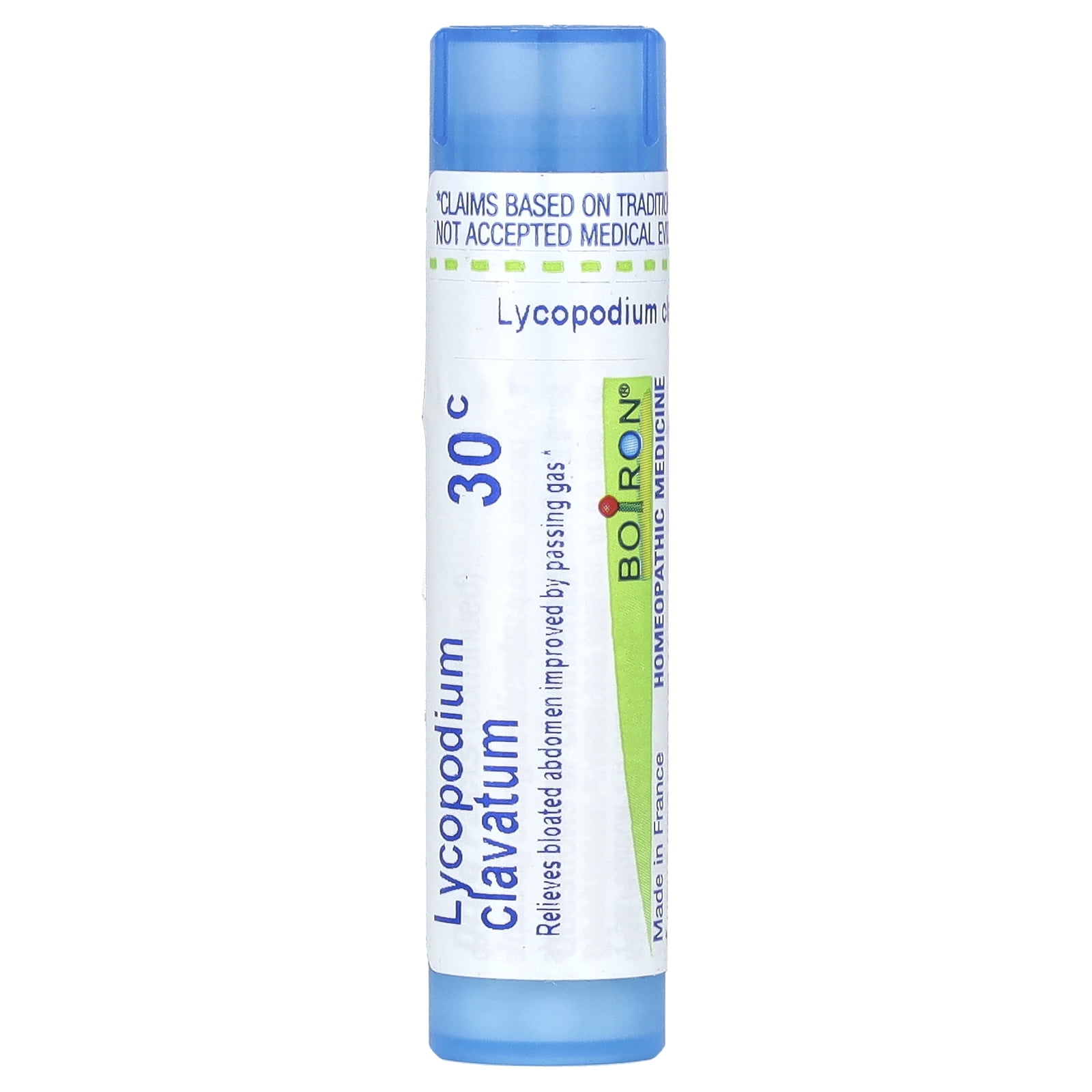 Boiron Lycopodium Clavatum 30C, Homeopathic Medicine for Bloated ...