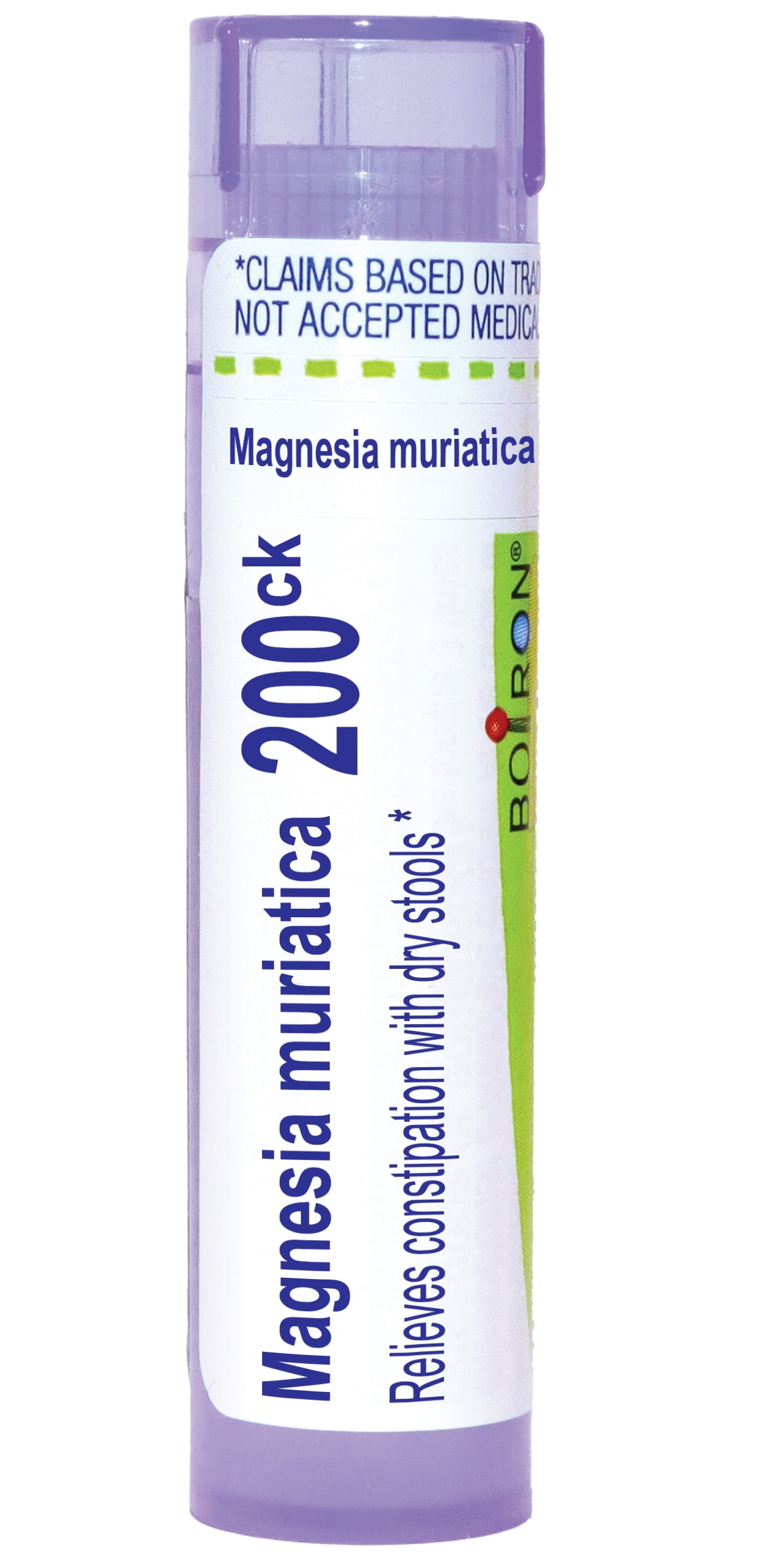 Boiron Magnesia Muriatica 200CK, Homeopathic Medicine for Constipation ...