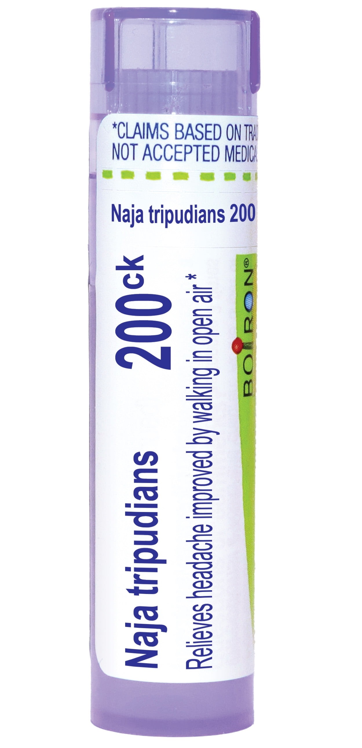 Boiron Naja Tripudians 200CK, Homeopathic Medicine for Headache ...