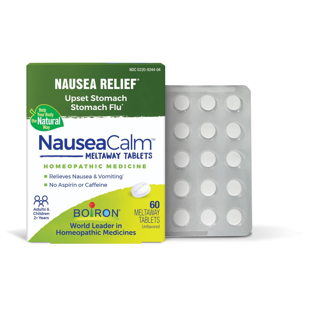 Boiron NauseaCalm Tablets, Homeopathic Medicine for Nausea Relief ...