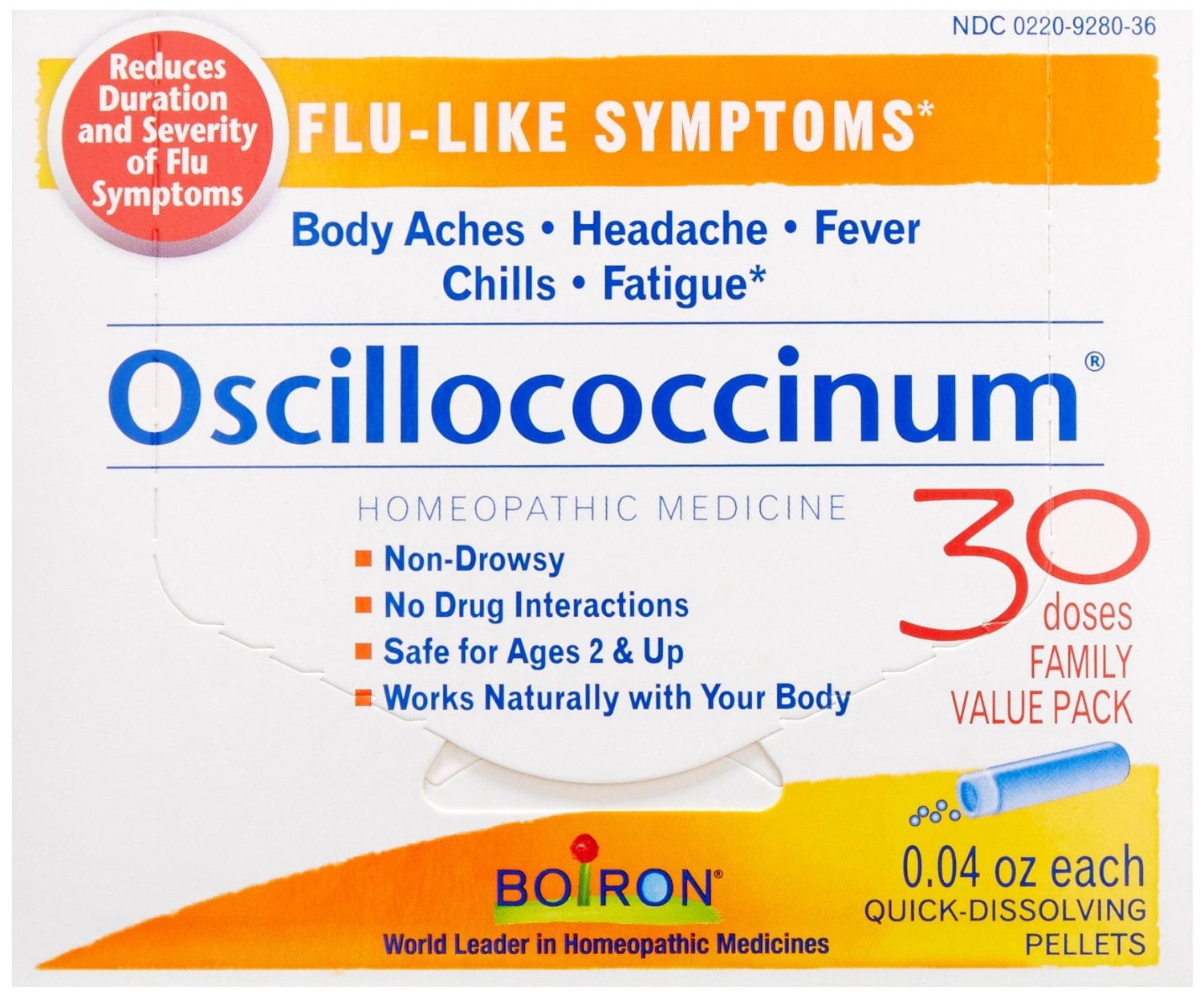 Boiron Oscillococcinum Flu Relief, 30 Doses, Homeopathic Medicine for ...