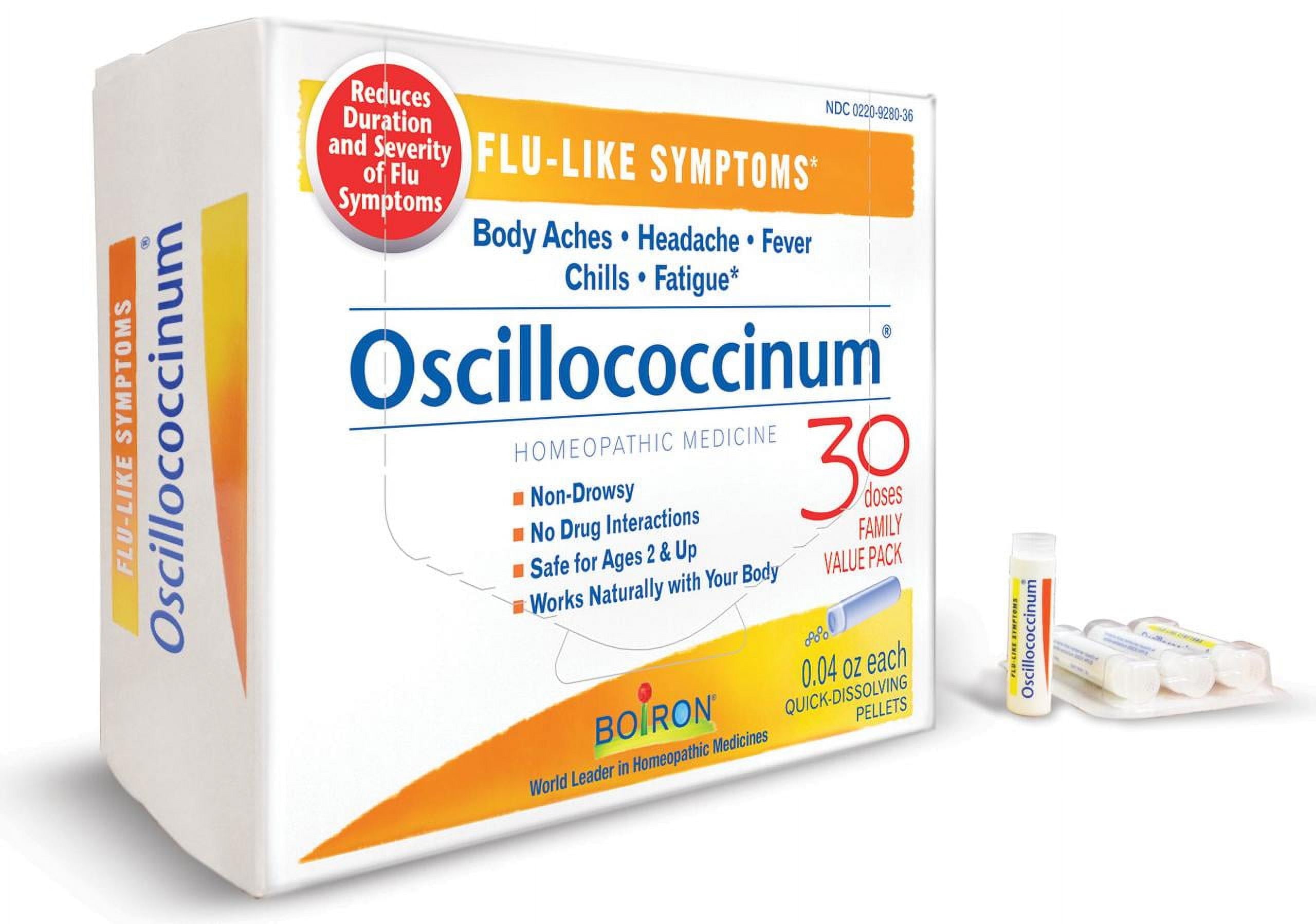 Boiron Oscillococcinum Unit Dose, Homeopathic Medicine for Flu-Like ...
