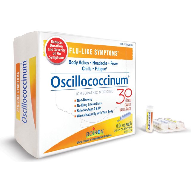 Boiron Oscillococcinum Unit Dose, Homeopathic Medicine for Flu-Like ...
