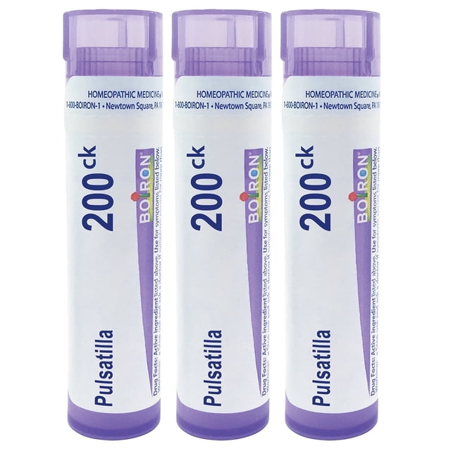 Boiron Pulsatilla 200CK, Homeopathic Medicine for Cold With Thick ...