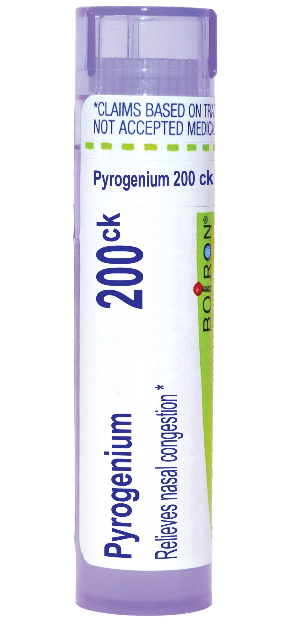 Boiron Pyrogenium 200CK, Homeopathic Medicine for Nasal Congestion, 80 ...