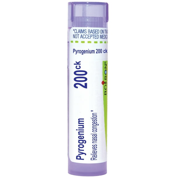 Boiron Pyrogenium 200CK, Homeopathic Medicine for Nasal Congestion, 80 ...