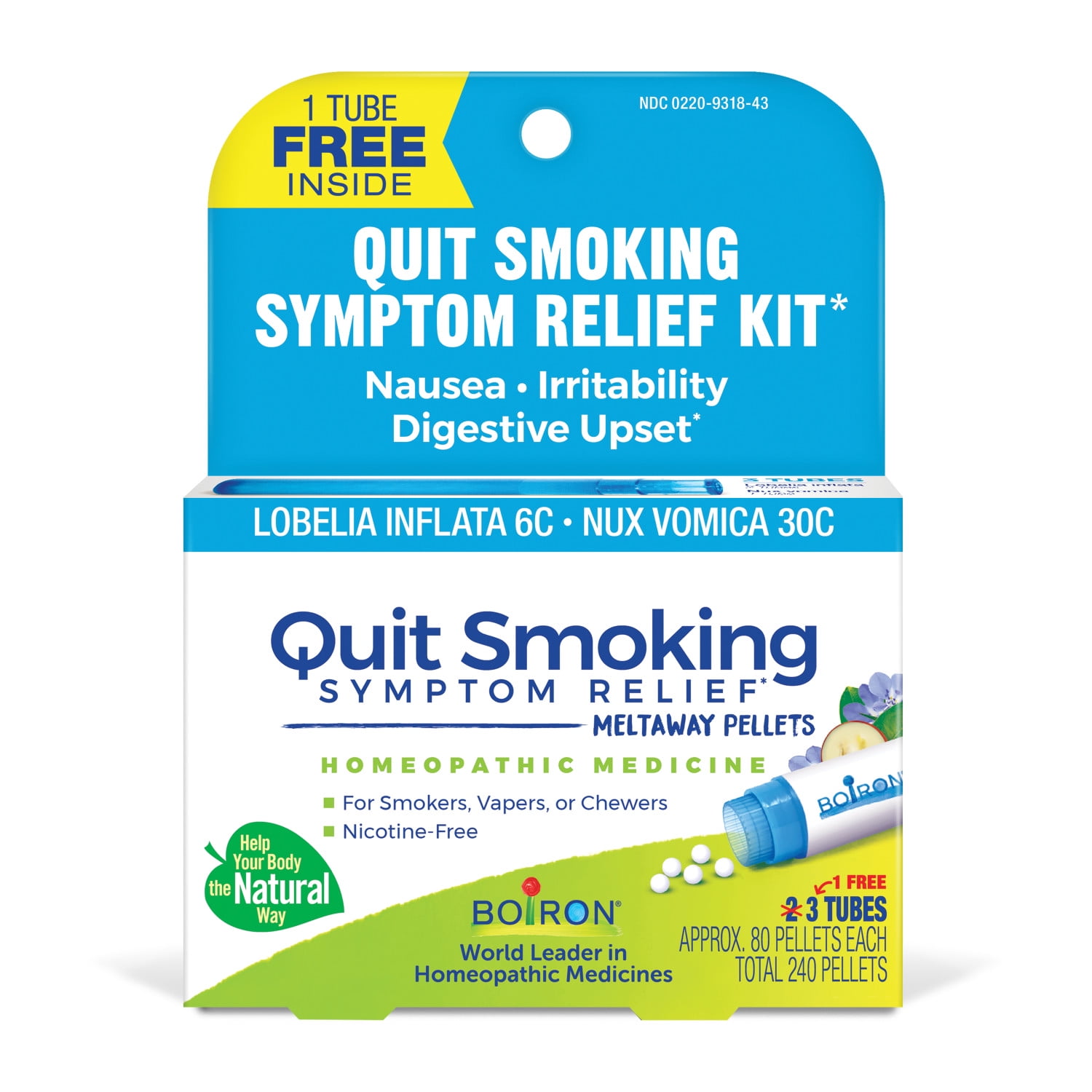 Boiron Quit Smoking Symptom Relief Bonus Pack, Homeopathic Medicine for ...