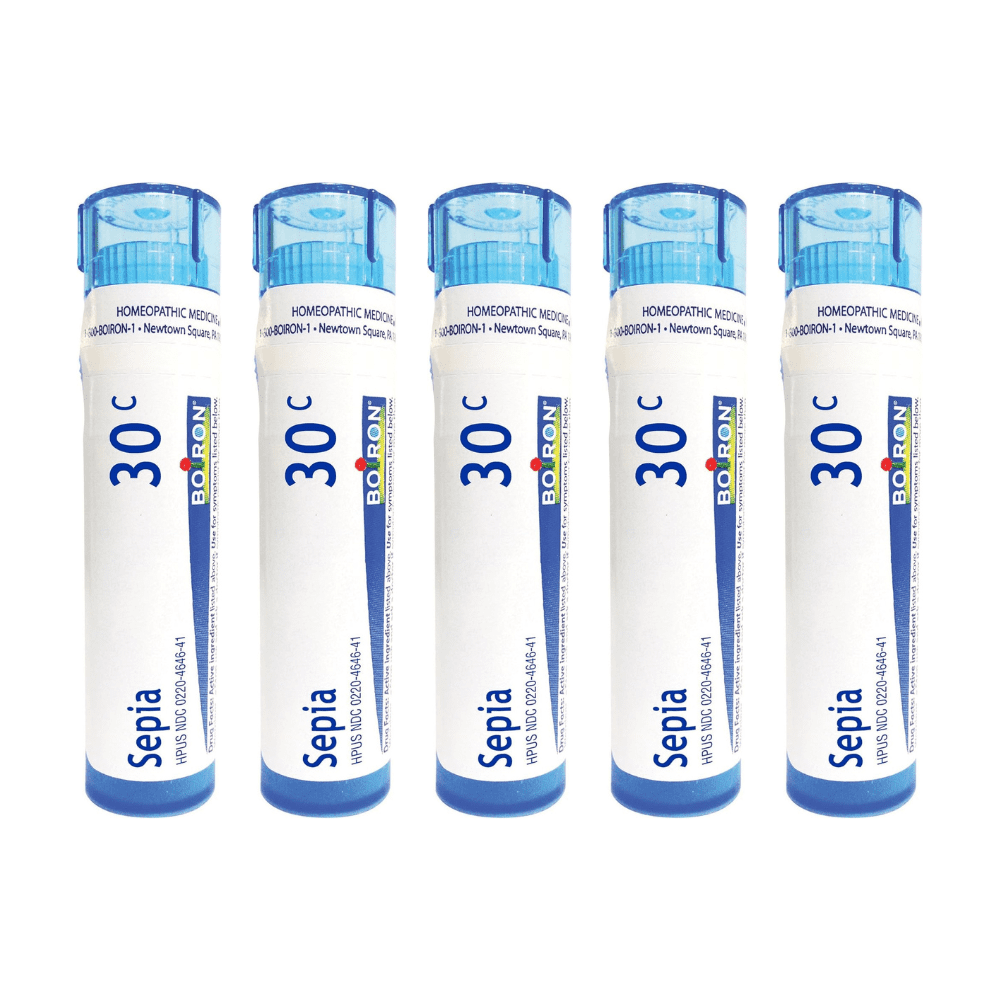 Boiron Sepia 30C, Homeopathic Medicine for Bloating and Lower Back Pain ...
