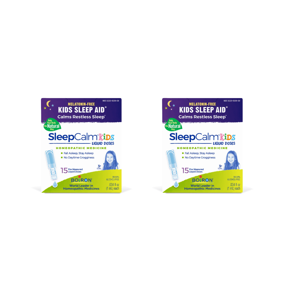 Boiron SleepCalm Kids (2 Pack) Liquid Dose Melatonin-Free, Homeopathic ...