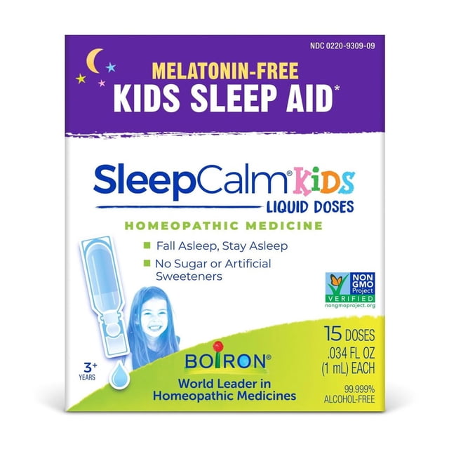 Boiron SleepCalm Kids Liquid Dose Melatonin-Free, Homeopathic Medicine ...