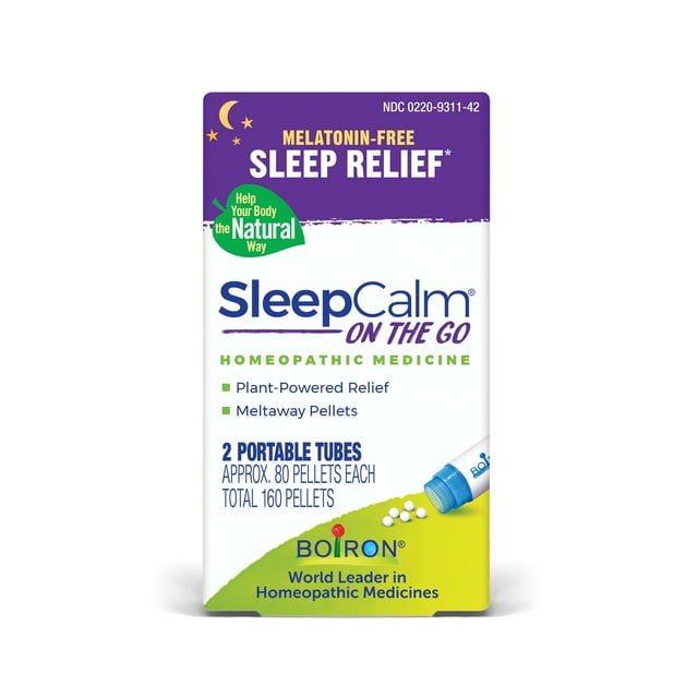 Boiron SleepCalm, Melatonin-Free Sleep Aid, Homeopathic, 160 Pellets ...