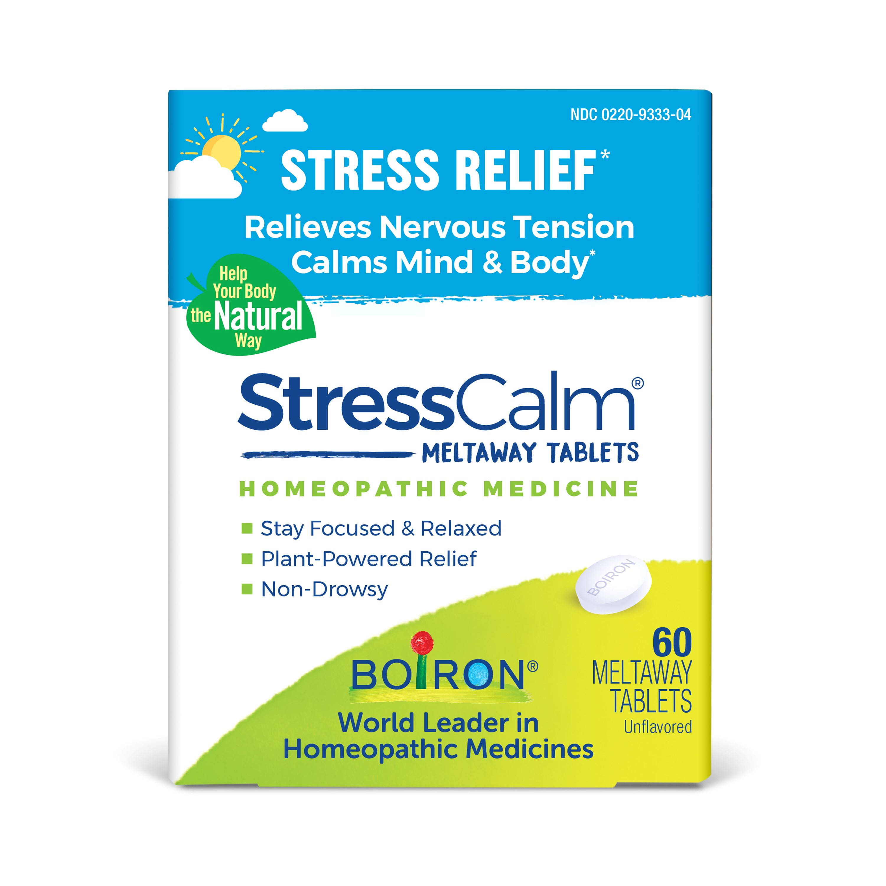Boiron Stresscalm Meltaway Tablets - Unflavored 60 Tabs - Walmart ...