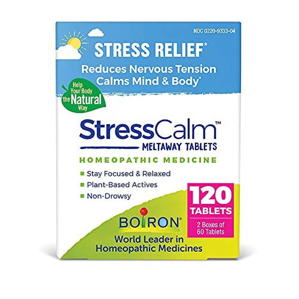 Boiron StressCalm Tablets for Relief of Stress, Anxiousness ...