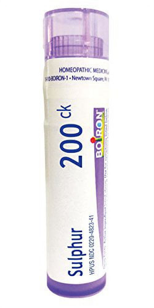 Boiron Sulphur 200C Homeopathic Medicine, Skin Rash Treatment, 80 ...