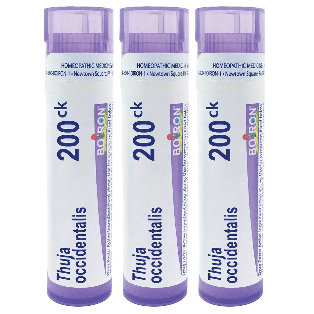 Boiron Thuja Occidentalis 200CK, Homeopathic Medicine for Warts, 3 ...