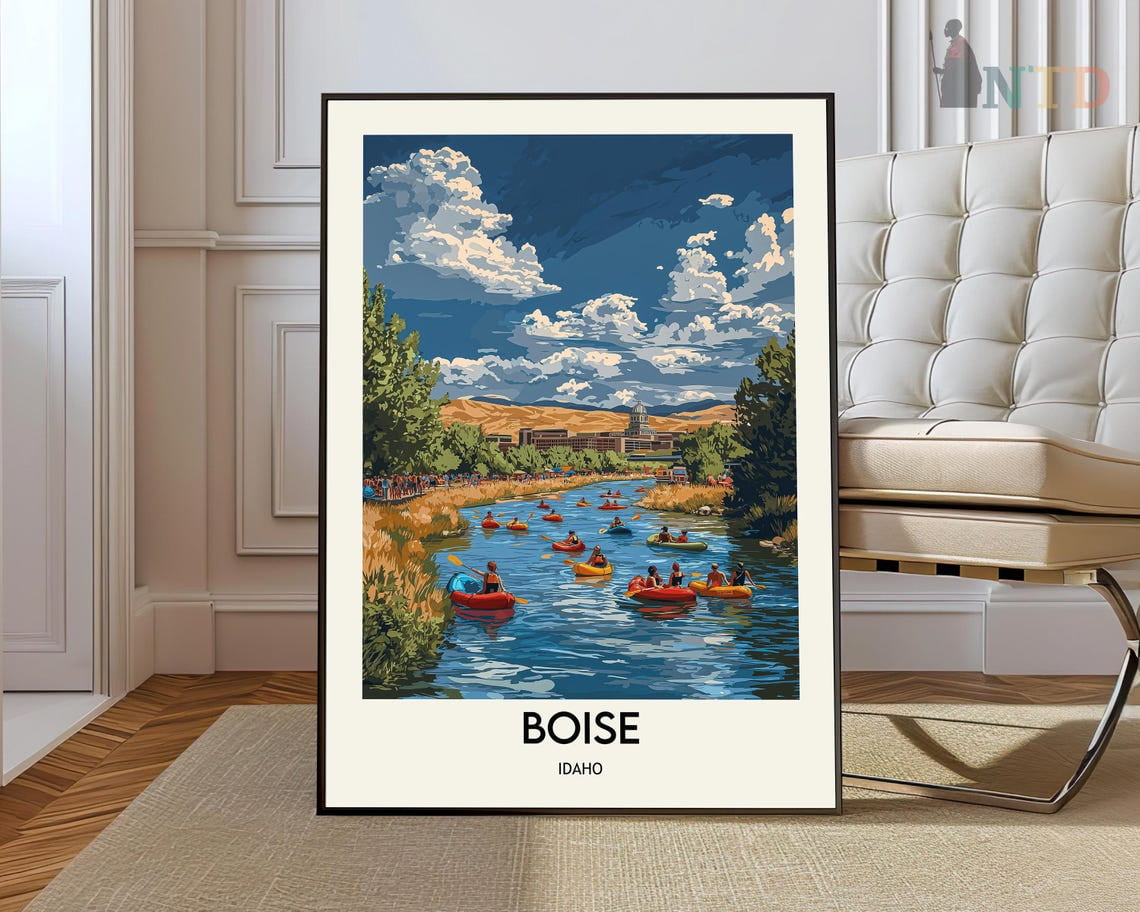 Boise Print, Boise Poster, Boiseboise Art Print, Boise Photo, Idaho ...