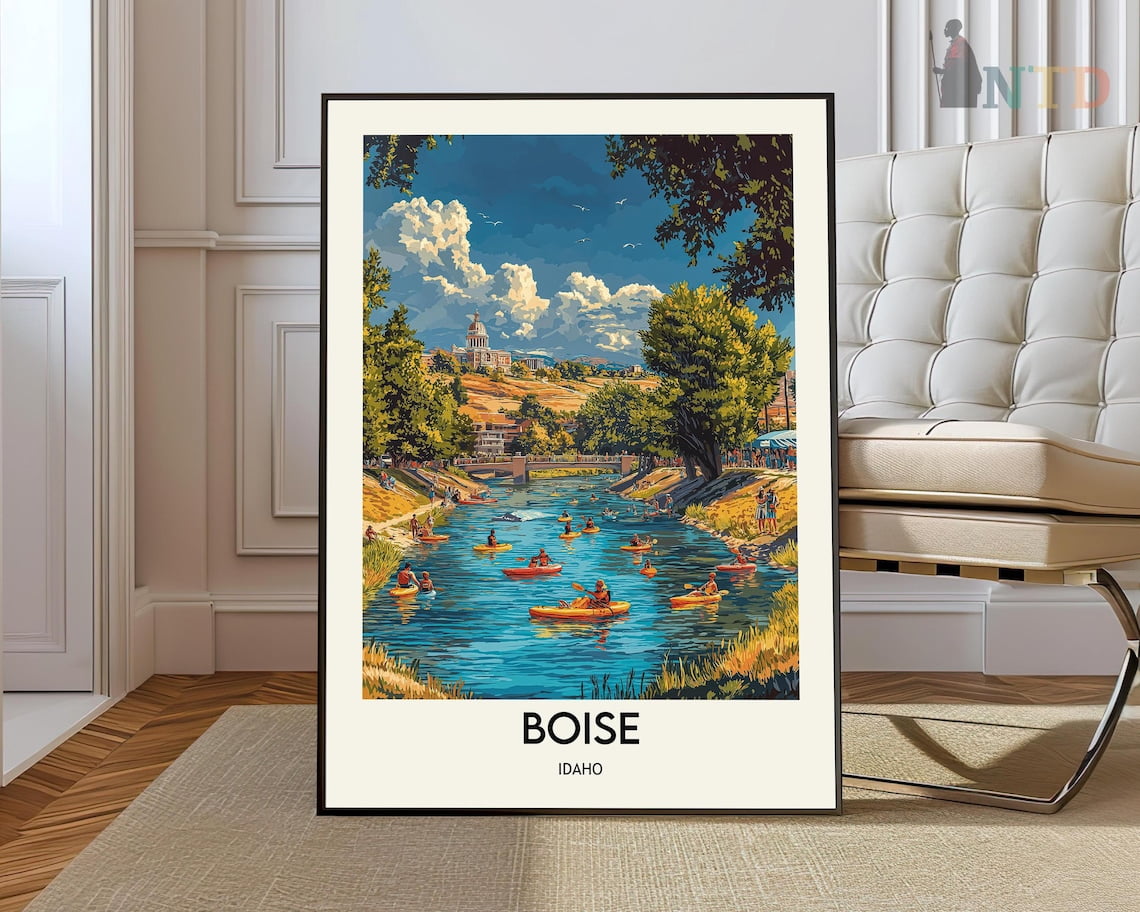 Boise Print, Boise Poster, Boiseboise Art Print, Boise Photo, Idaho ...