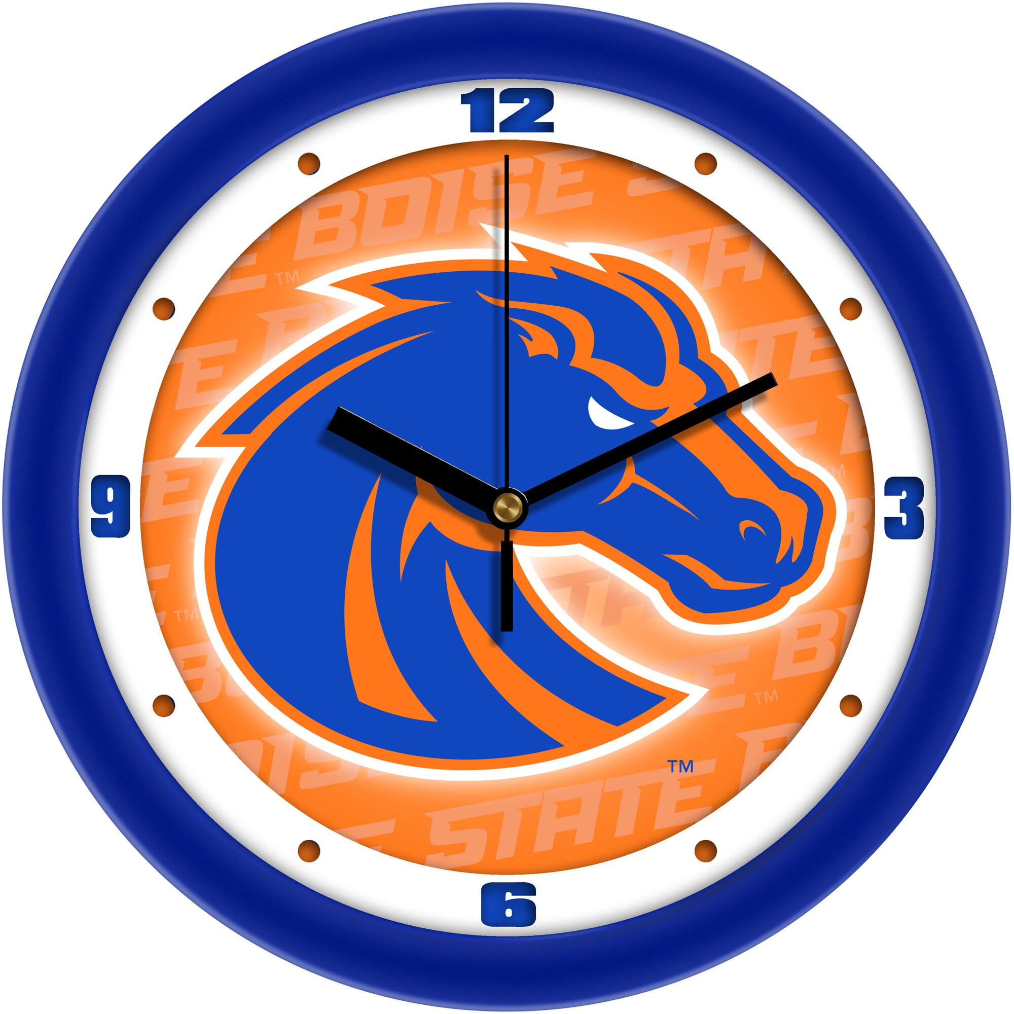 Boise State Broncos 11.5'' Suntime Premium Glass Face Dimension Wall ...