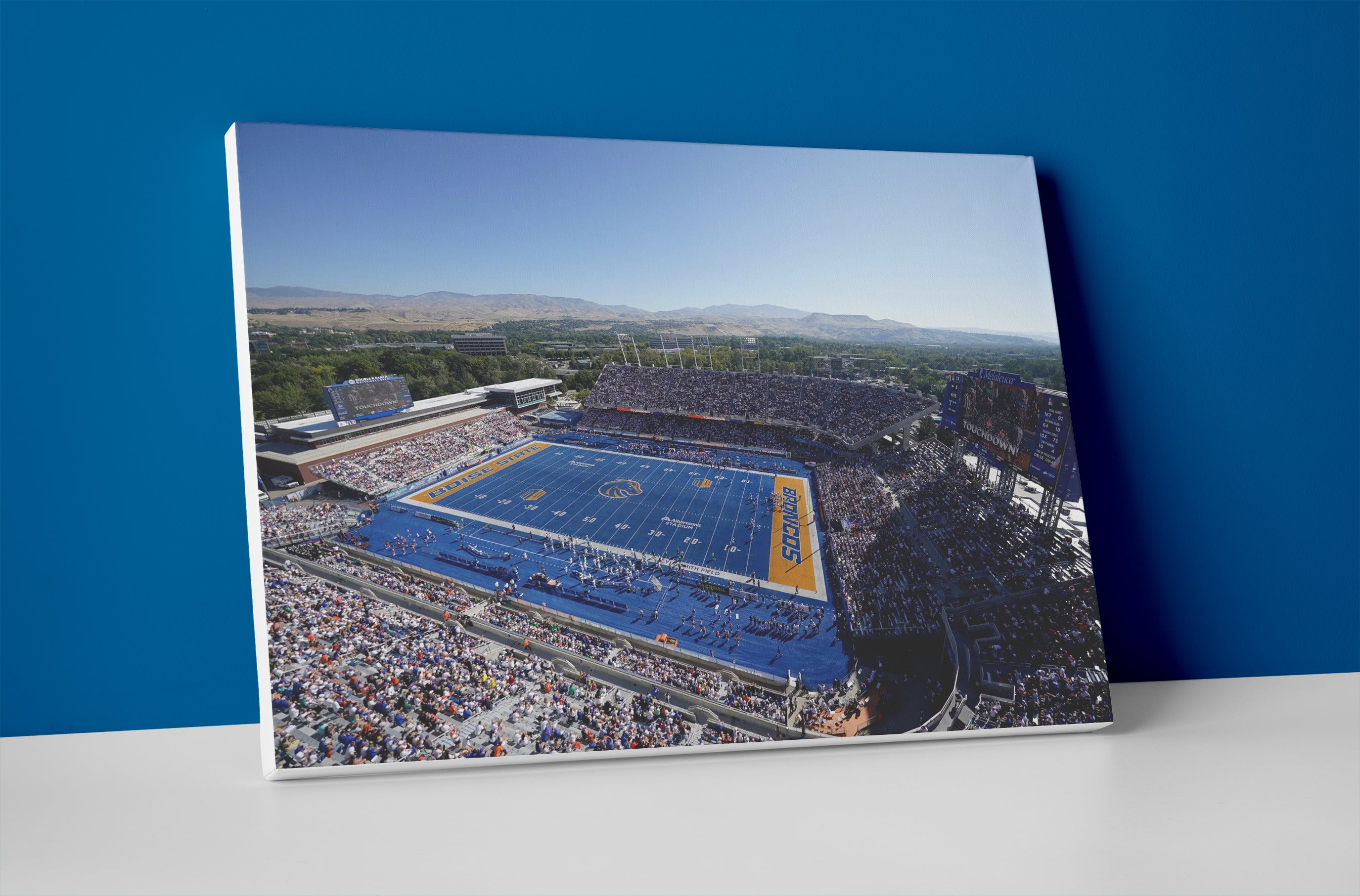 Boise State Football Stadium Poster or Wrapped Canvas - Walmart.com
