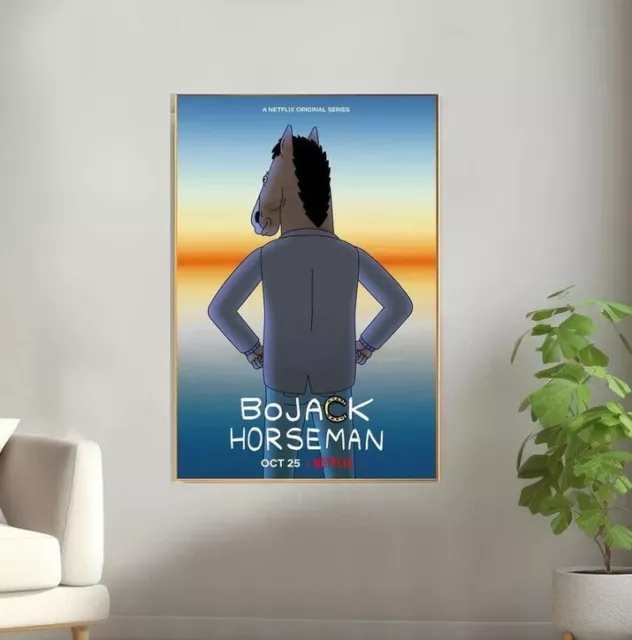 Bojack Horseman Movie Poster, Wall Art Painting Living Room Bedroom ...