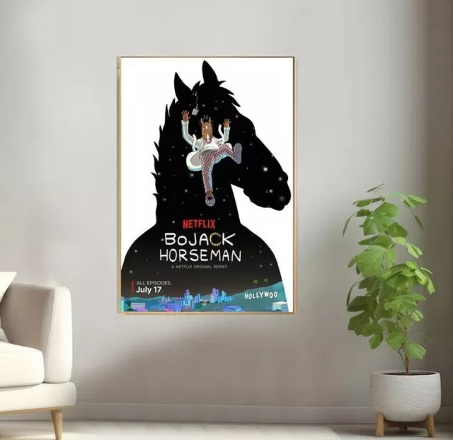 Bojack Horseman Movie Poster, Wall Art Painting Living Room Bedroom ...