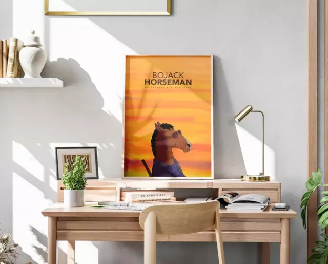 Bojack Horseman Poster, Tv Series Poster, Minimalist Art, Vintage NO FRAMED POSTER, Home Decor ...