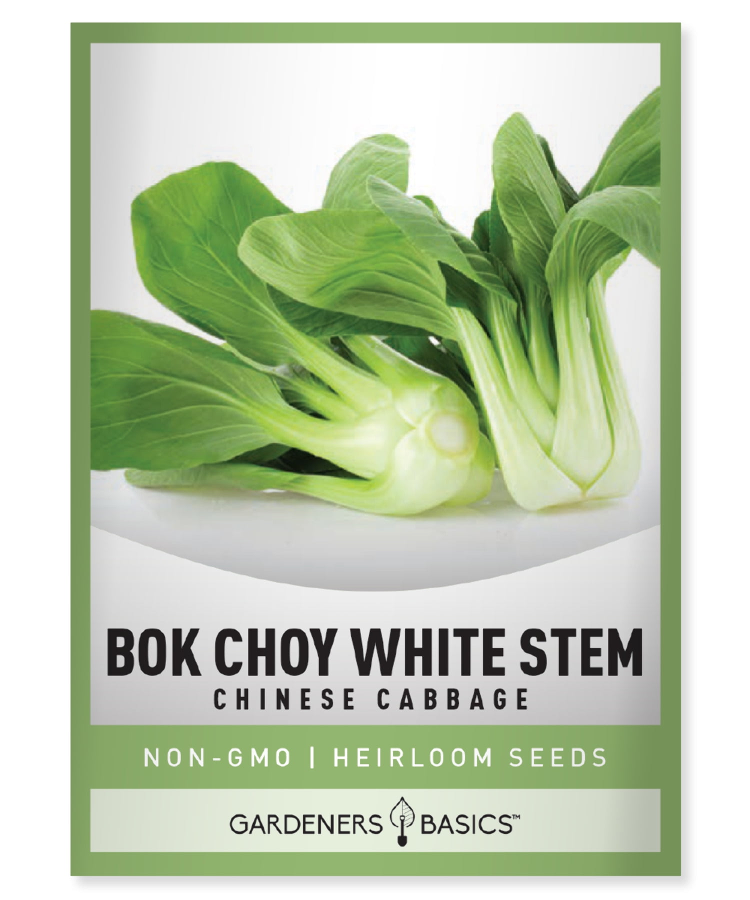 Gardeners Basics Bok Choy White Stem Chinese Cabbage Seeds, Heirloom ...
